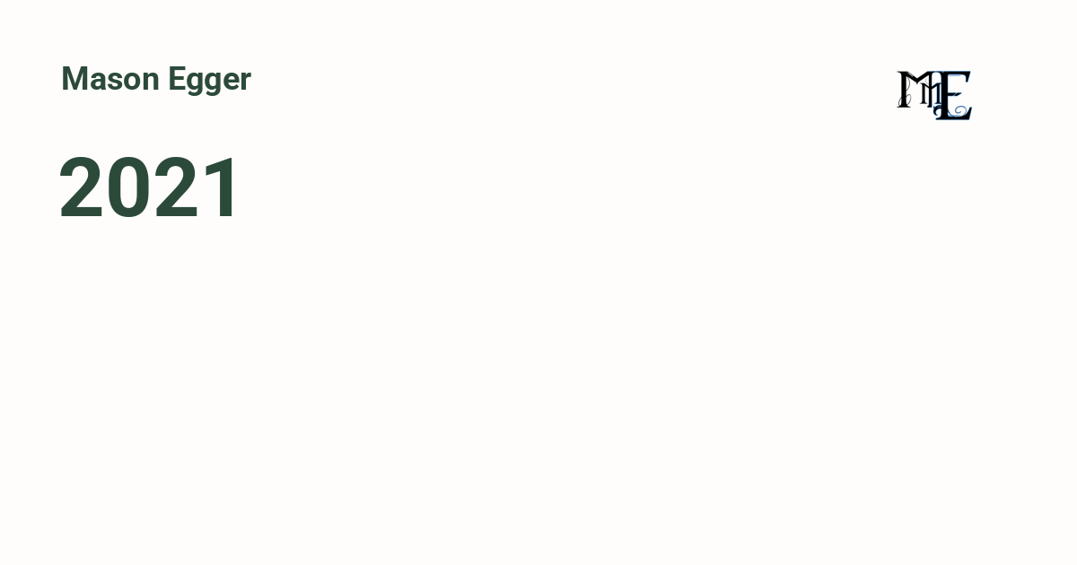 2021 - Mason Egger